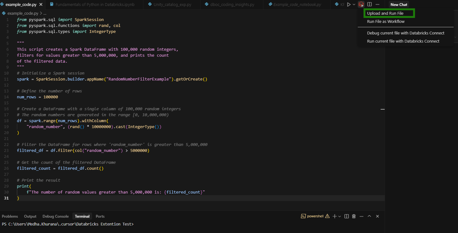 Automate Coding in Databricks with Cursor